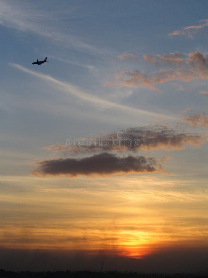 Plain & sunset stock photo. Image of bright, cloud - 876368