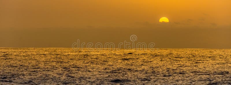 Plain sunset stock photo. Image of ocean, horizon, outdoor - 102083084