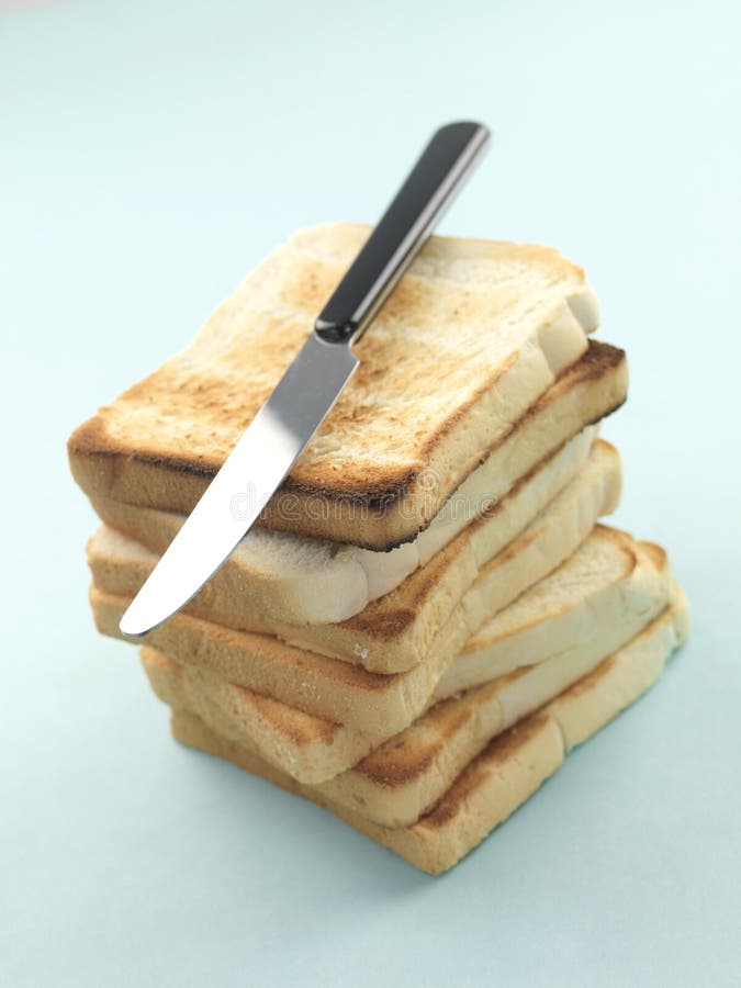 Plain Toast stock image. Image of pale, toasted, single - 12801639