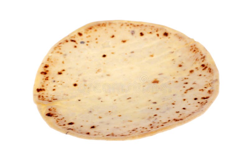 Plain tortilla on white stock image. Image of shell, snack - 16174377