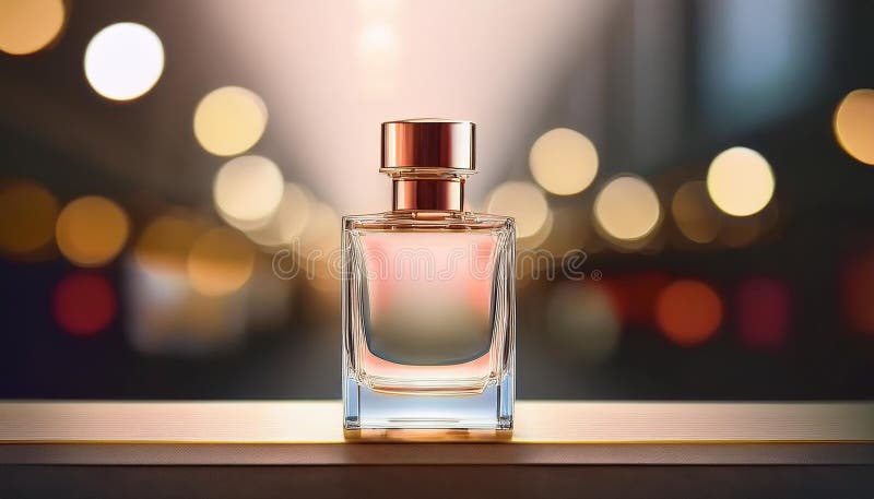 Plain Transparent Perfume Bottles Neatly Placed on the Podium Stock ...