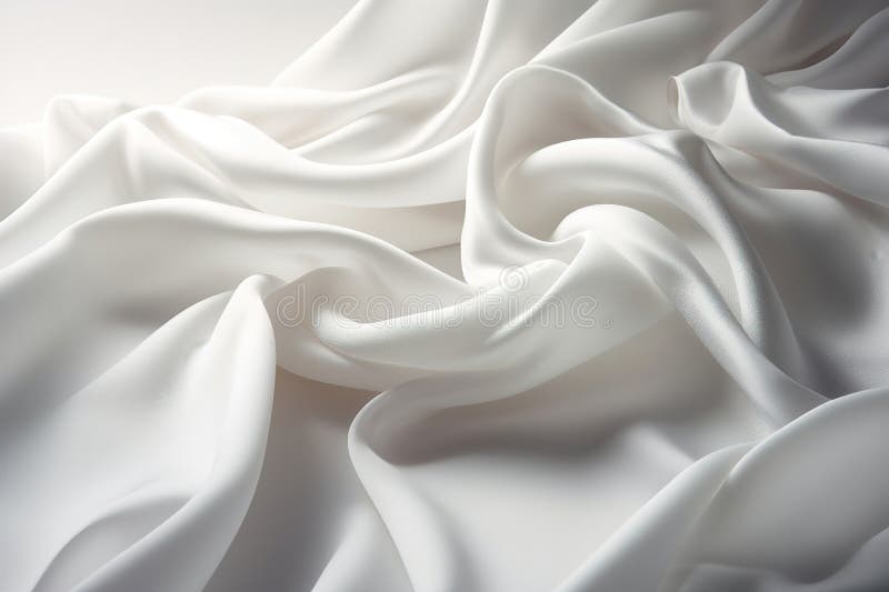 Plain White Background, Cloth, Fabric, Floating. AI Generated Stock ...