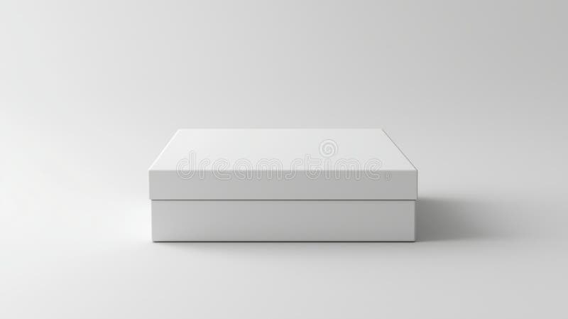 Plain White Box on a Simple Background Waiting To Be Opened Stock Image - Image of gift, design ...