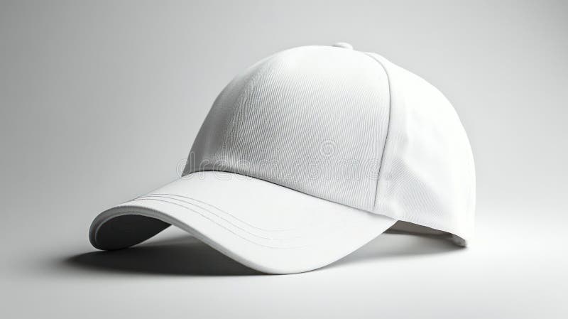A Plain White Cap with Sleek Design, Perfect for Minimalistic Style ...