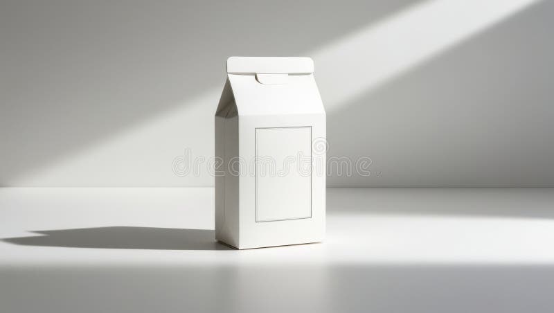 Plain White Cereal Box Isolated on White, Ideal for Packaging Design ...