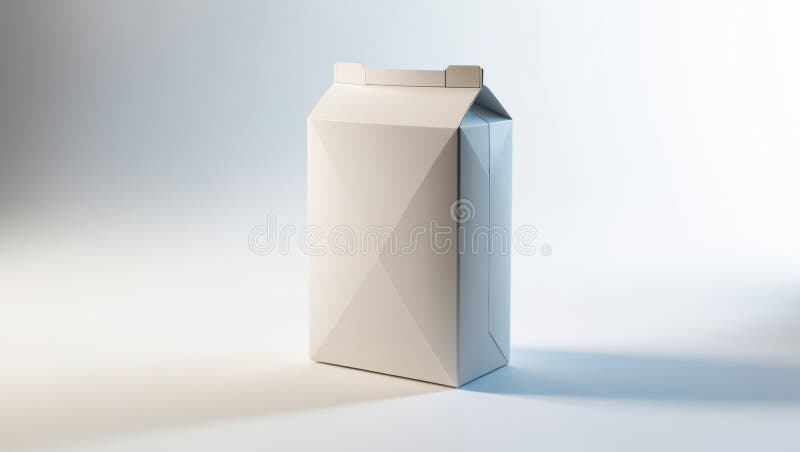 Plain White Cereal Box Isolated on White, Ideal for Packaging Design ...