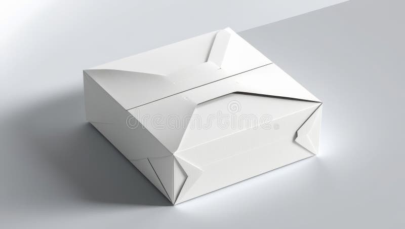 Plain White Cereal Box Isolated on White, Ideal for Packaging Design ...