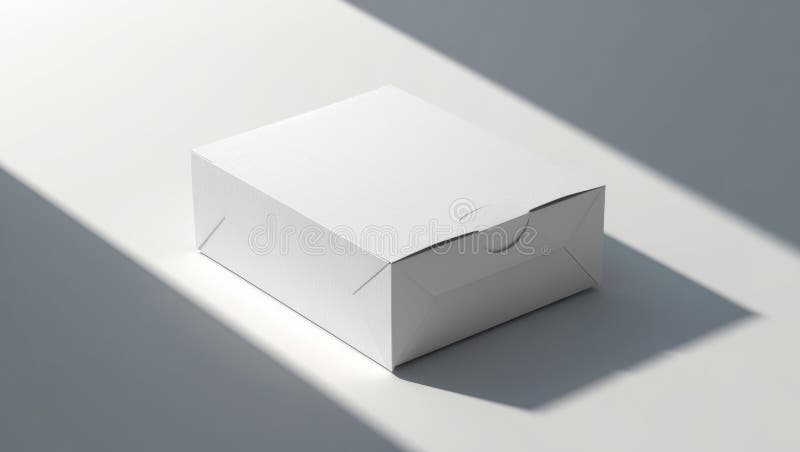 Plain White Cereal Box Isolated on White, Ideal for Packaging Design ...