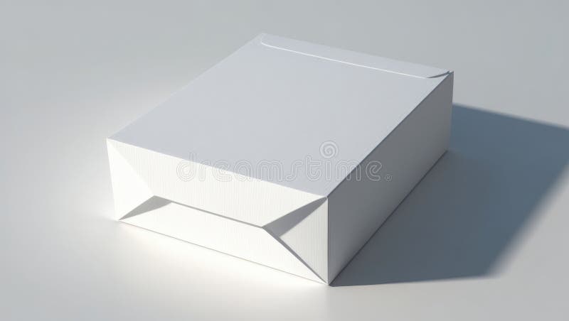 Plain White Cereal Box Isolated on White, Ideal for Packaging Design ...
