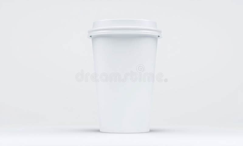Plain White Coffee Cup Mockup on Neutral Background, Perfect for ...