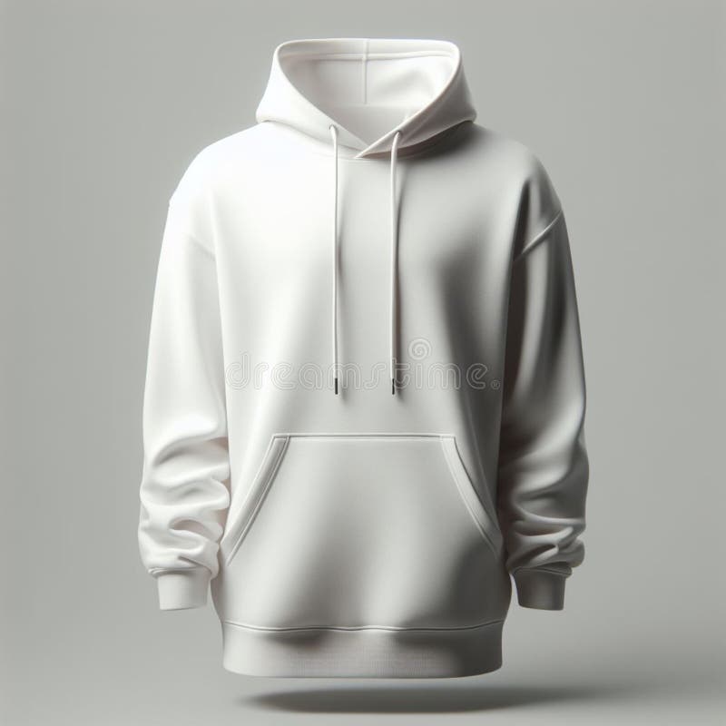 Plain White Hoodie or Jacket Stock Illustration - Illustration of white ...