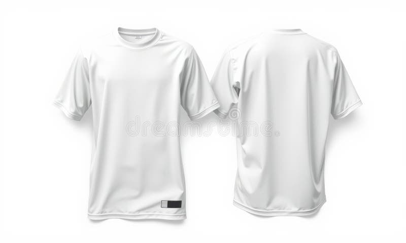 Plain White Jersey Mockup Showcasing Both Front and Back Views, Ideal ...