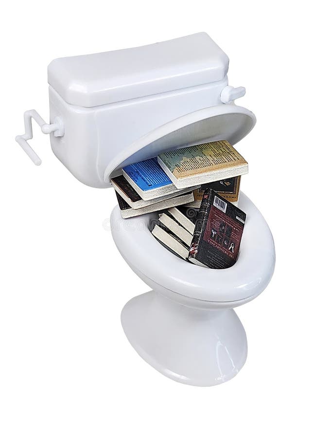 Open Toilet Bowl Isolated on White Background. File Contains a Path To ...