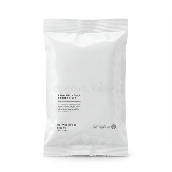 A Plain White Package with a Minimalist Design. the Front Features ...