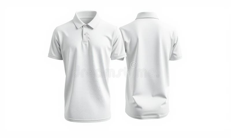 Plain White Polo Shirt Mockup Showcasing Front and Back Views, Ideal ... Plain White Polo Shirt Mockup Showcasing Front and Back Views, Ideal ...