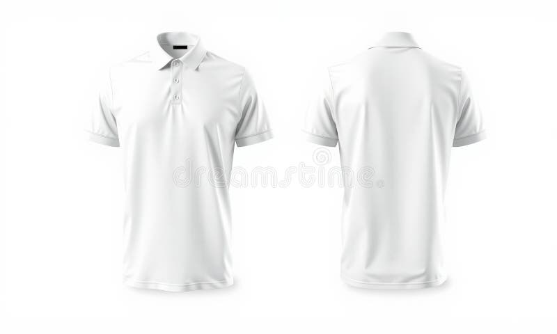Plain White Polo Shirt Mockup Showcasing Front and Back Views, Ideal ... Plain White Polo Shirt Mockup Showcasing Front and Back Views, Ideal ...