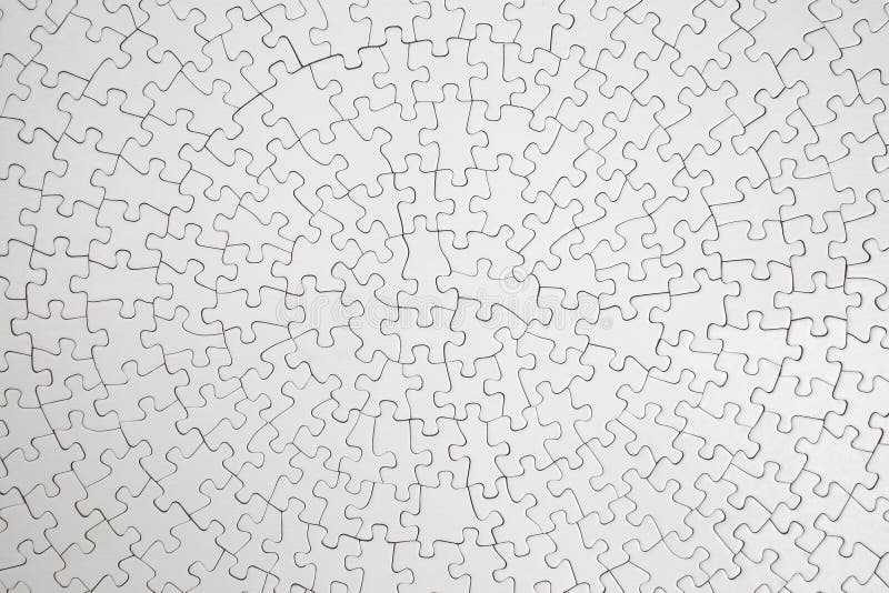Plain White Radial Jigsaw Puzzle Solved, Abstract Texture Stock Image ...