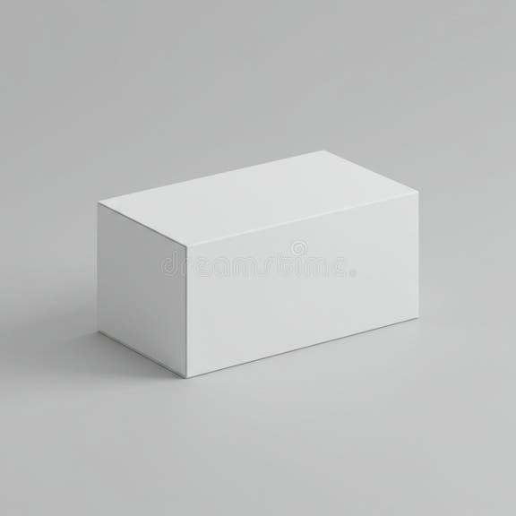 A Plain White Rectangular Box on a Smooth, Light Gray Surface. the Box ...
