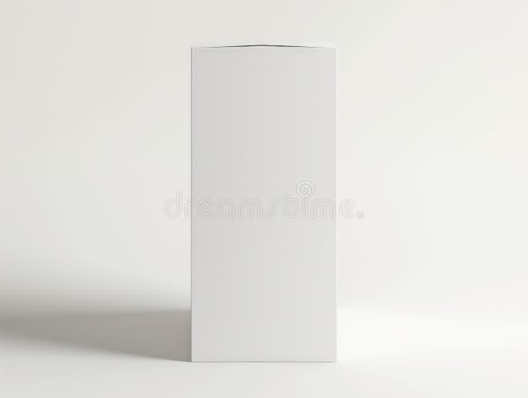 Blank White Packaging Box on White Background Stock Photo - Image of ...