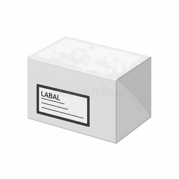 Illustrations for Creative Cardboard Box Labels Stock Illustration ...