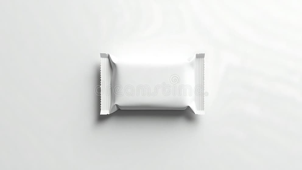 White Snack Bar Wrapper Mockup Stock Illustration - Illustration of ...