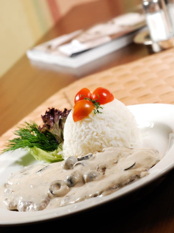 Plain White Rice with Thai Sauce Stock Image - Image of ingredient ...