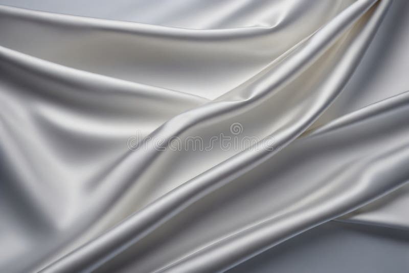 Plain White Silk Fabric for Mockup Stock Illustration - Illustration of ...