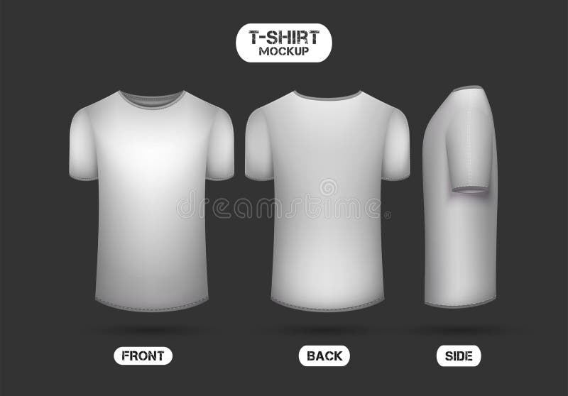 Plain White T-shirt Design, Stock Vector - Illustration of template ...
