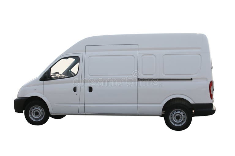 Plain white van stock image. Image of commercial, cargo - 5778211