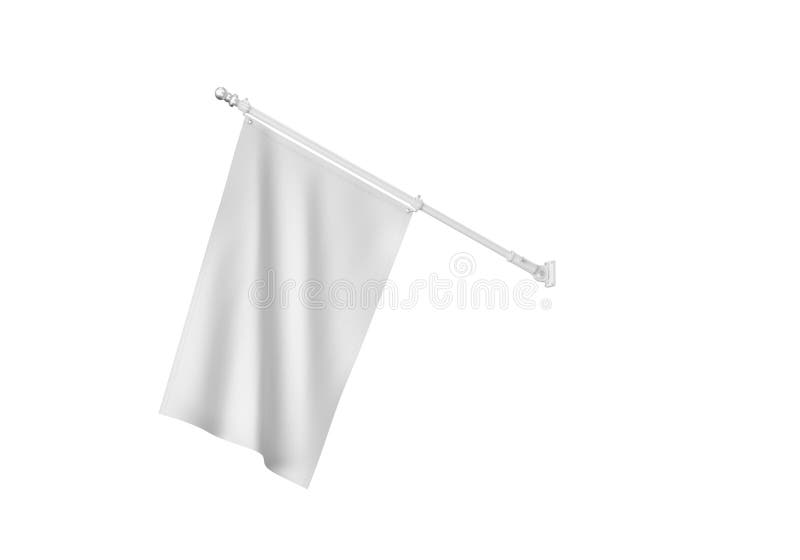 Plain White Wall Flag with Minimalist Design for Interior Decoration ...