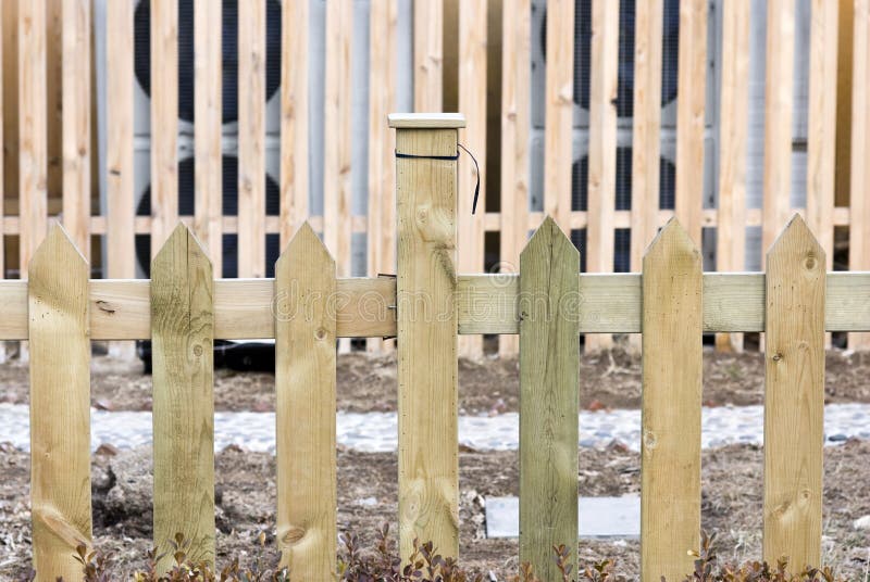 Plain Wooden Fence of Backyards Stock Photo - Image of farm, effect ...
