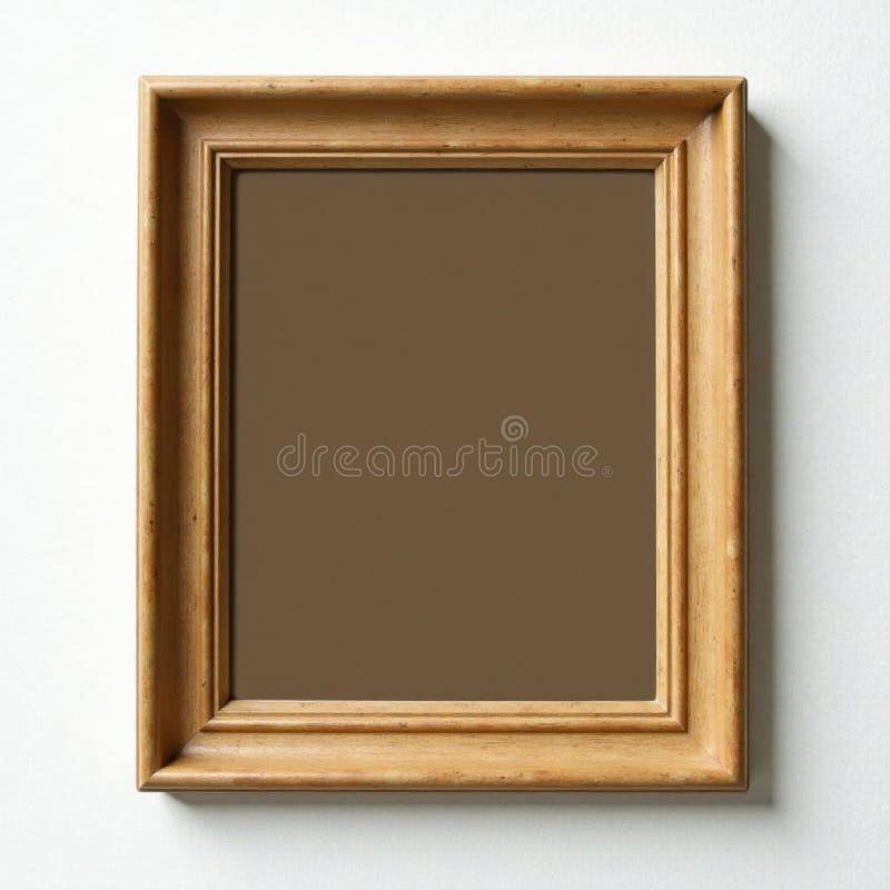 Plain Wooden Vintage Picture Frame, White Background , Template ...