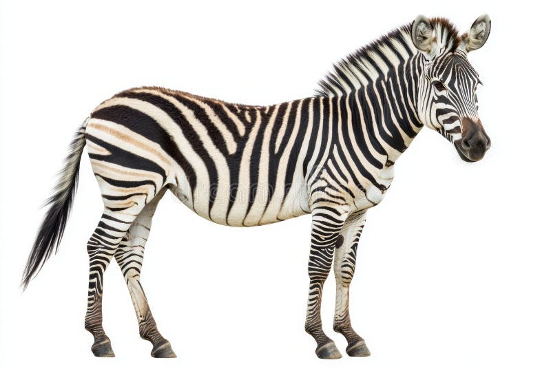 Plains Zebra Showcases Its Distinctive Black and White Stripes while ...