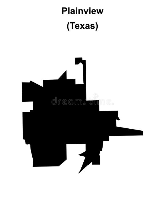Plainview outline map stock vector. Illustration of plainview - 357648257