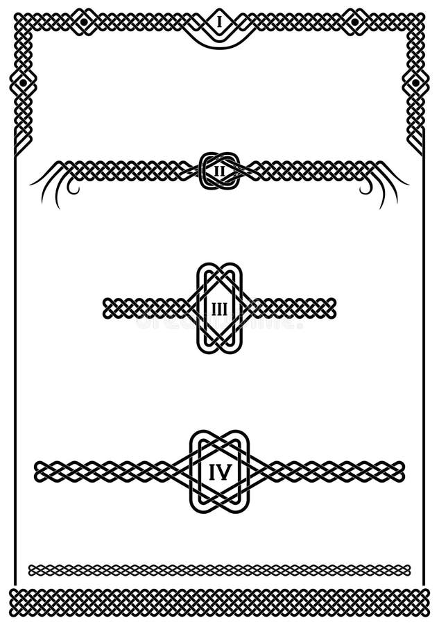 Celtic Knot Page Border Using a Heart Shape Theme Stock Vector ...