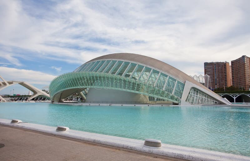 Planétarium De Hemisferic à Valence Image éditorial - Image du ...