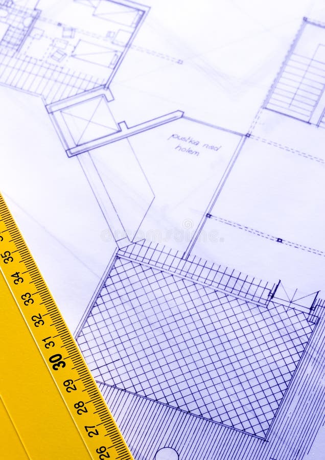 Plan stock image. Image of home, blueprints, measurements - 3600945