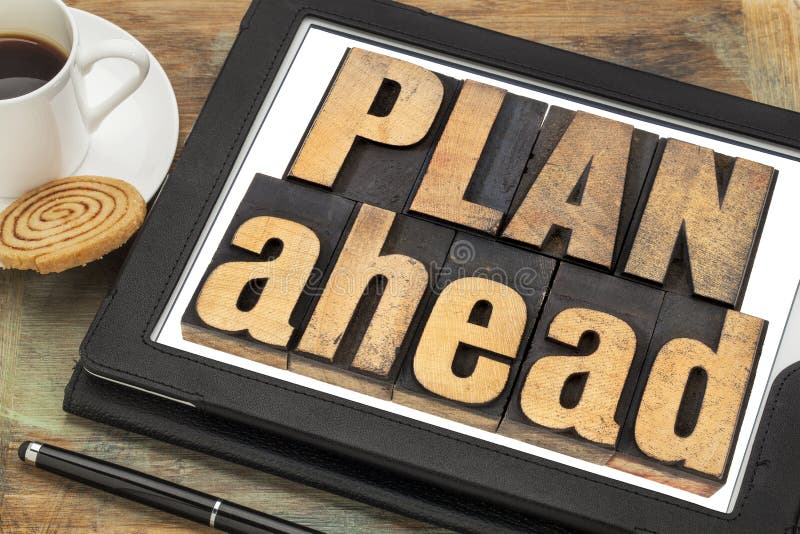 Plan Ahead Road Sign stock photo. Image of landscape - 22268480