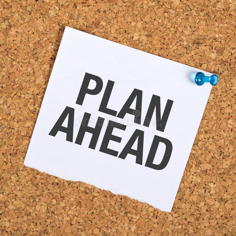 Plan Ahead Road Sign stock photo. Image of landscape - 22268480