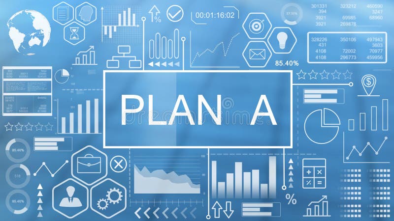 Plan, Animated Typography stock illustration. Illustration of digital ...