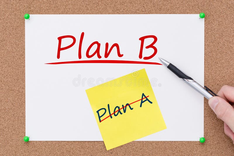 Plan B As an Alternative To Plan a Shown on a Pin Board Stock Photo ...