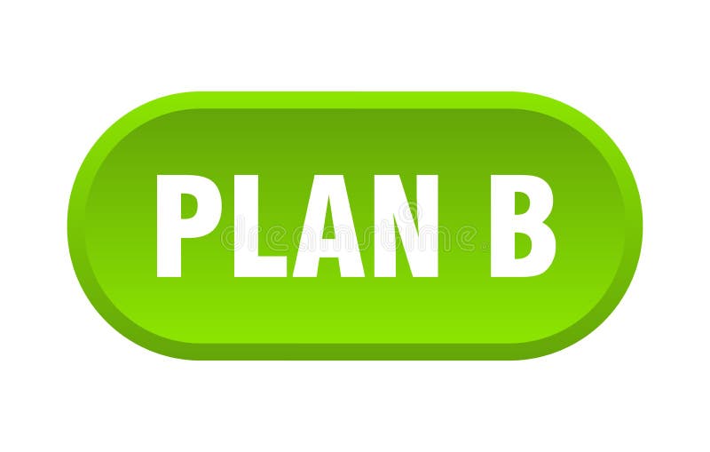 Plan b button stock vector. Illustration of flat, isolated - 158485113