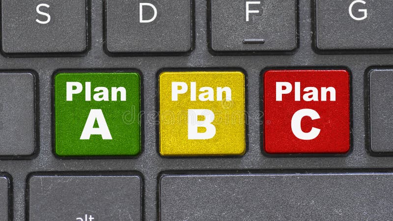 Plan a, B and C Button on Computer Keyboard Stock Image - Image of ...