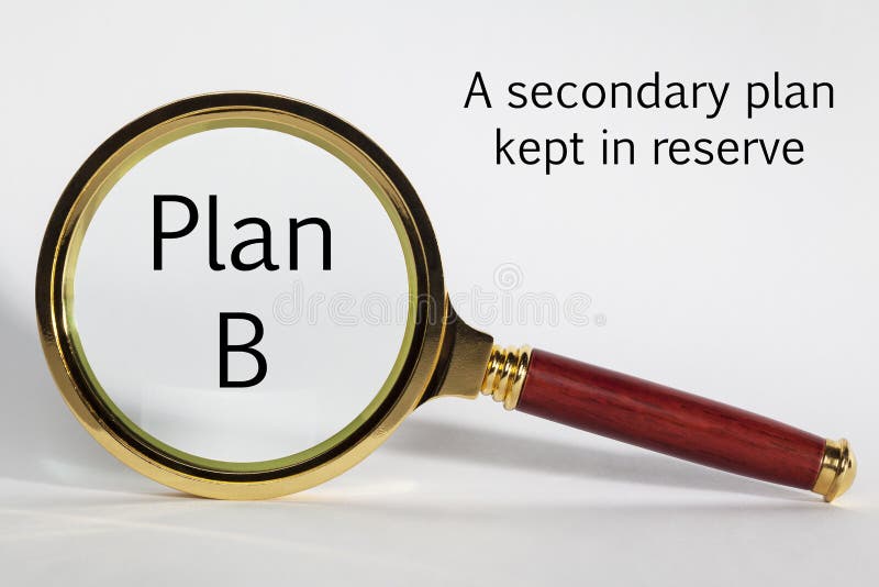 Plan B Concept Definition stock photo. Image of word - 128379548