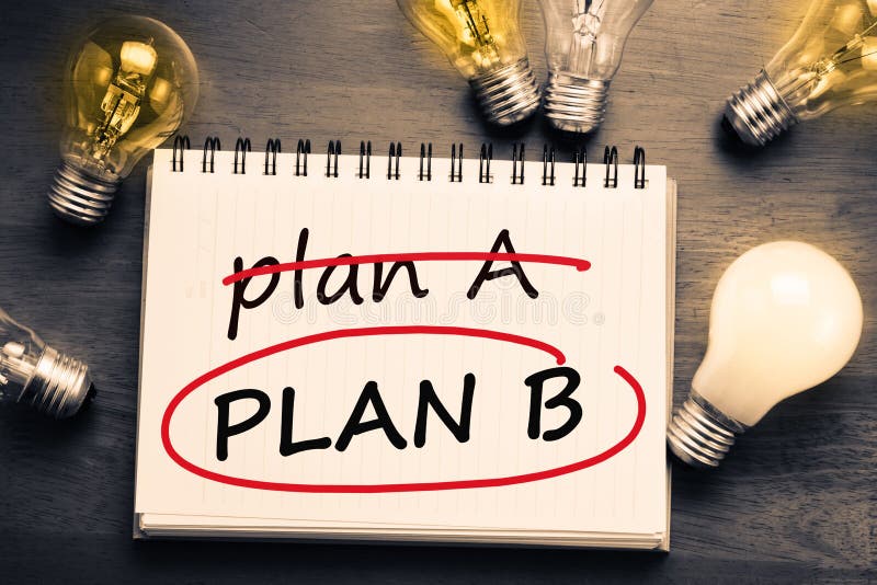 Plan B stock image. Image of management, strategic, paper - 96342363