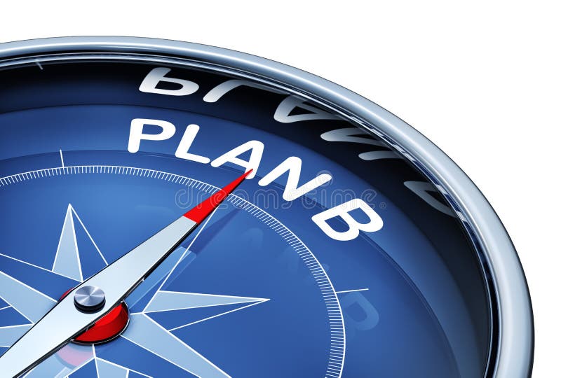 Plan B stock illustration. Illustration of decision, compass - 83996756