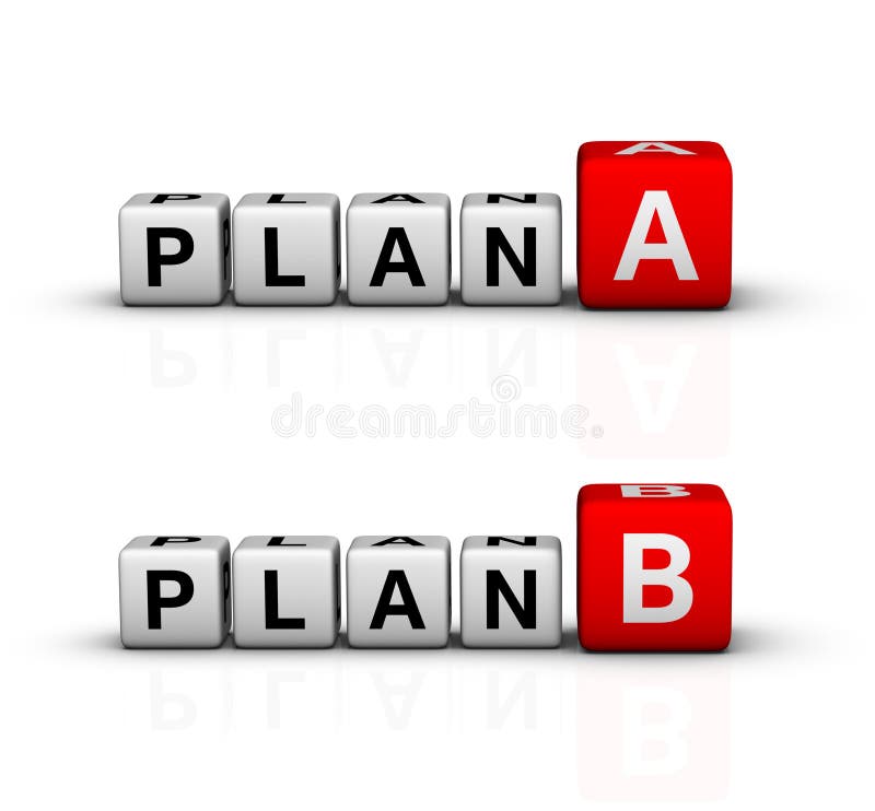 Plan a Plan B options stock illustration. Illustration of strategy ...