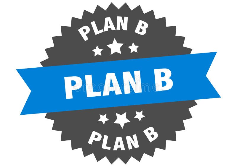 Plan b stock vector. Illustration of design, plan, blue - 124280303