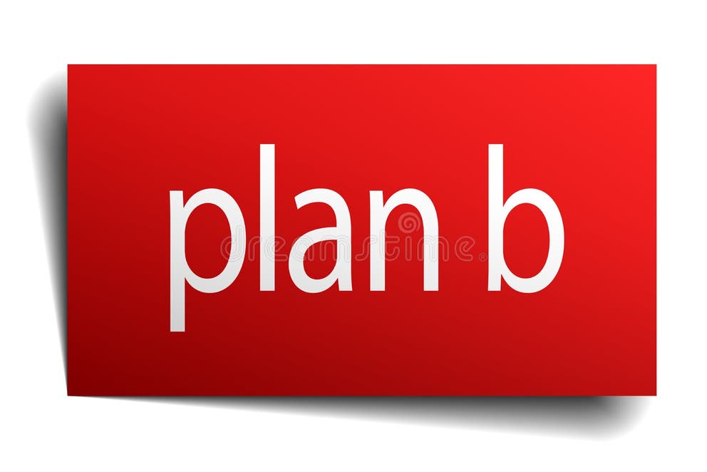 Plan b sign stock vector. Illustration of background - 122523194