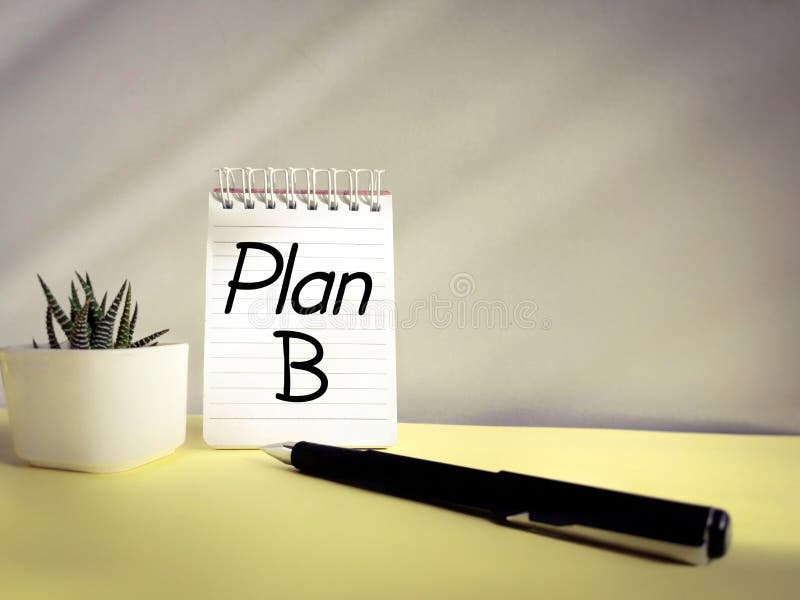 Plan B Text Background. Stock Photo Stock Image - Image of choice ...